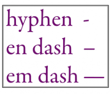 The EM Dash and the EN Dash | GrammarPlanetHQ